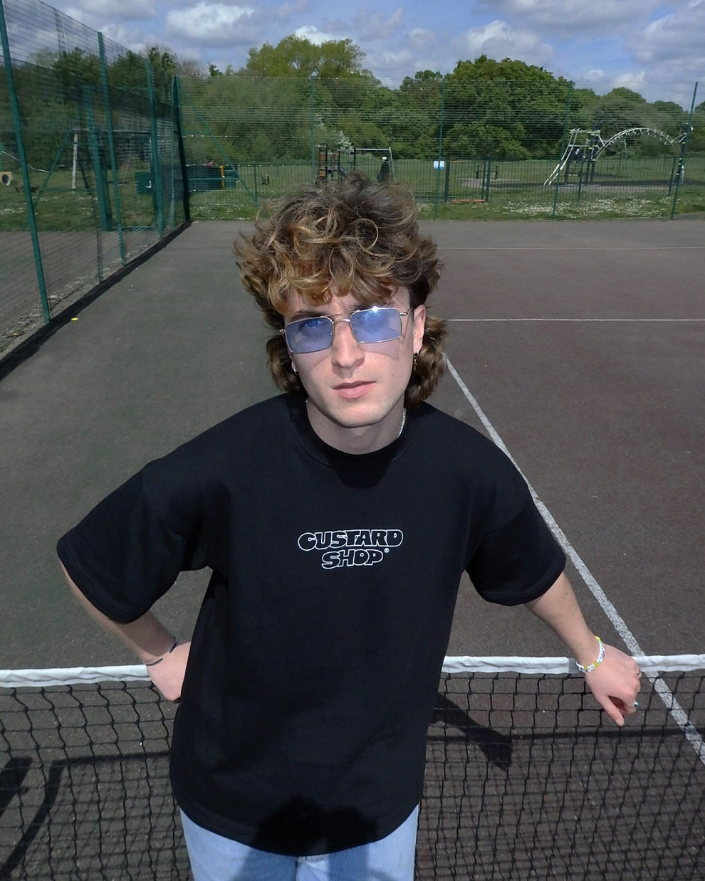 Heavyweight Block Print T-Shirt | Black – Custard Shop Official