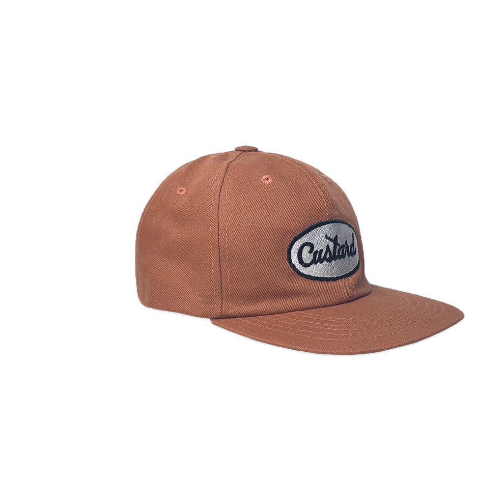 Cotton Terracota Logo 6 Panel Cap – Custard Shop Official