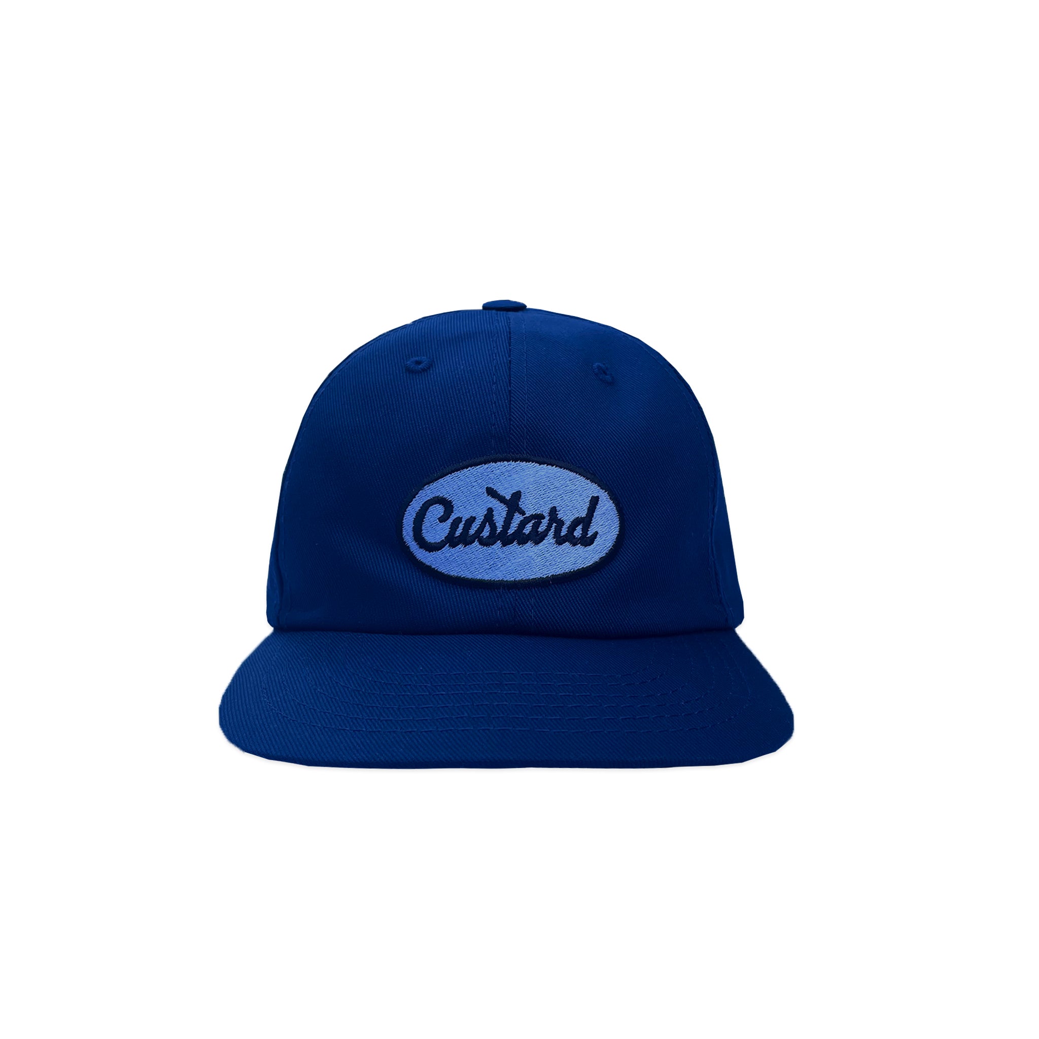 Cotton Blue Logo 6 Panel Cap – Custard Shop Official